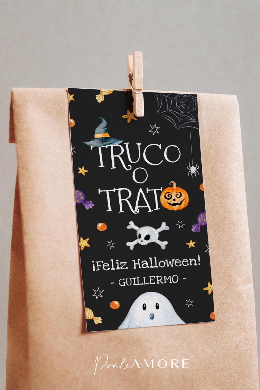 🎃 Kit Imprimible Halloween | ¡Edita y descarga al instante! – Ponle Amore