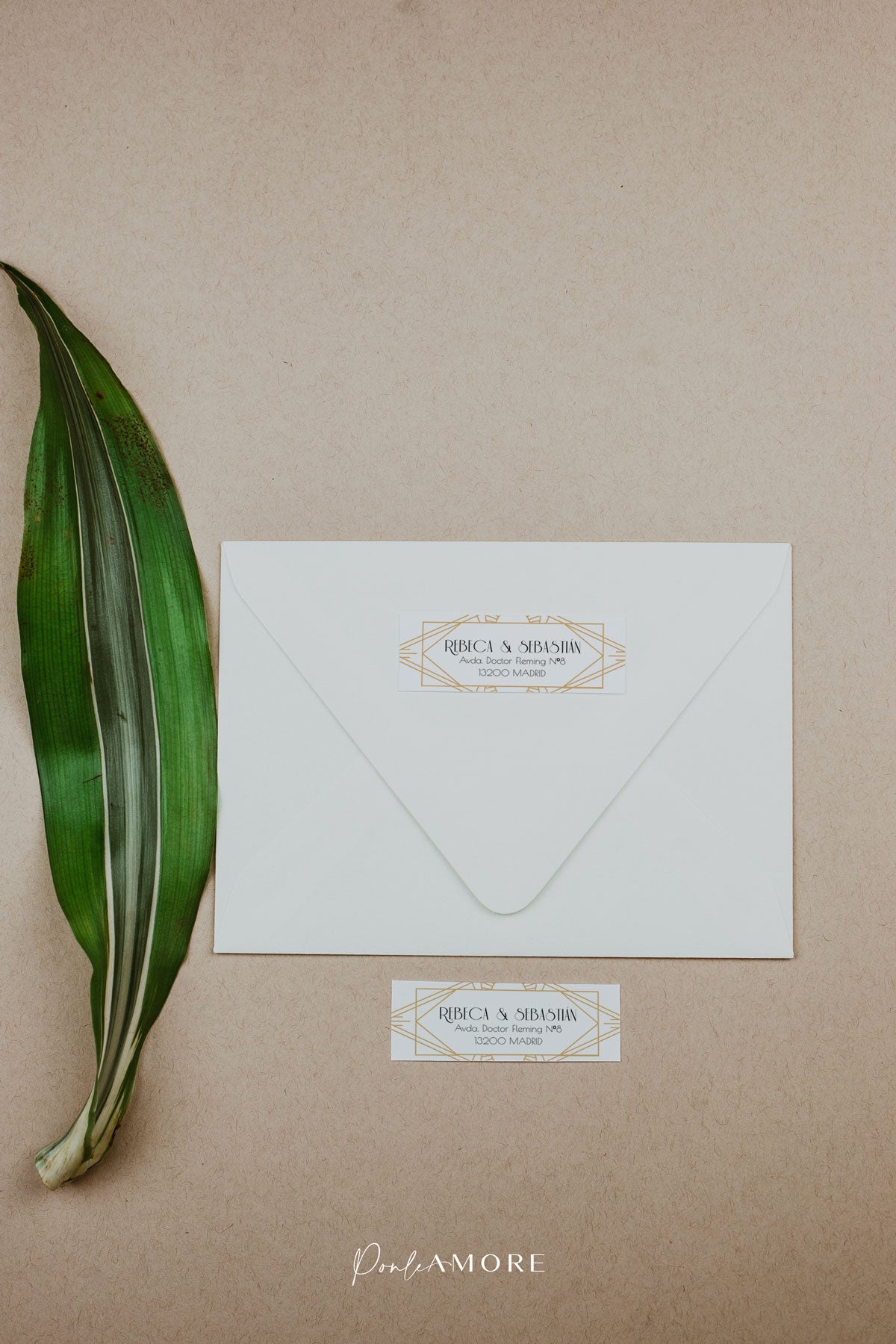 Etiquetas para sobres Art Deco | ¡Edita e Imprime al instante! – Ponle ...